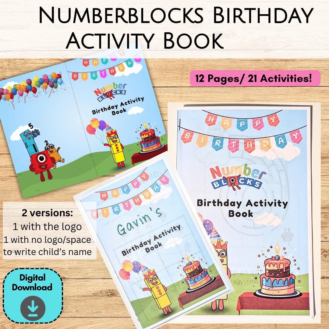 Numberblocks 610 Printable Paper Toys Origami Templates-etsy