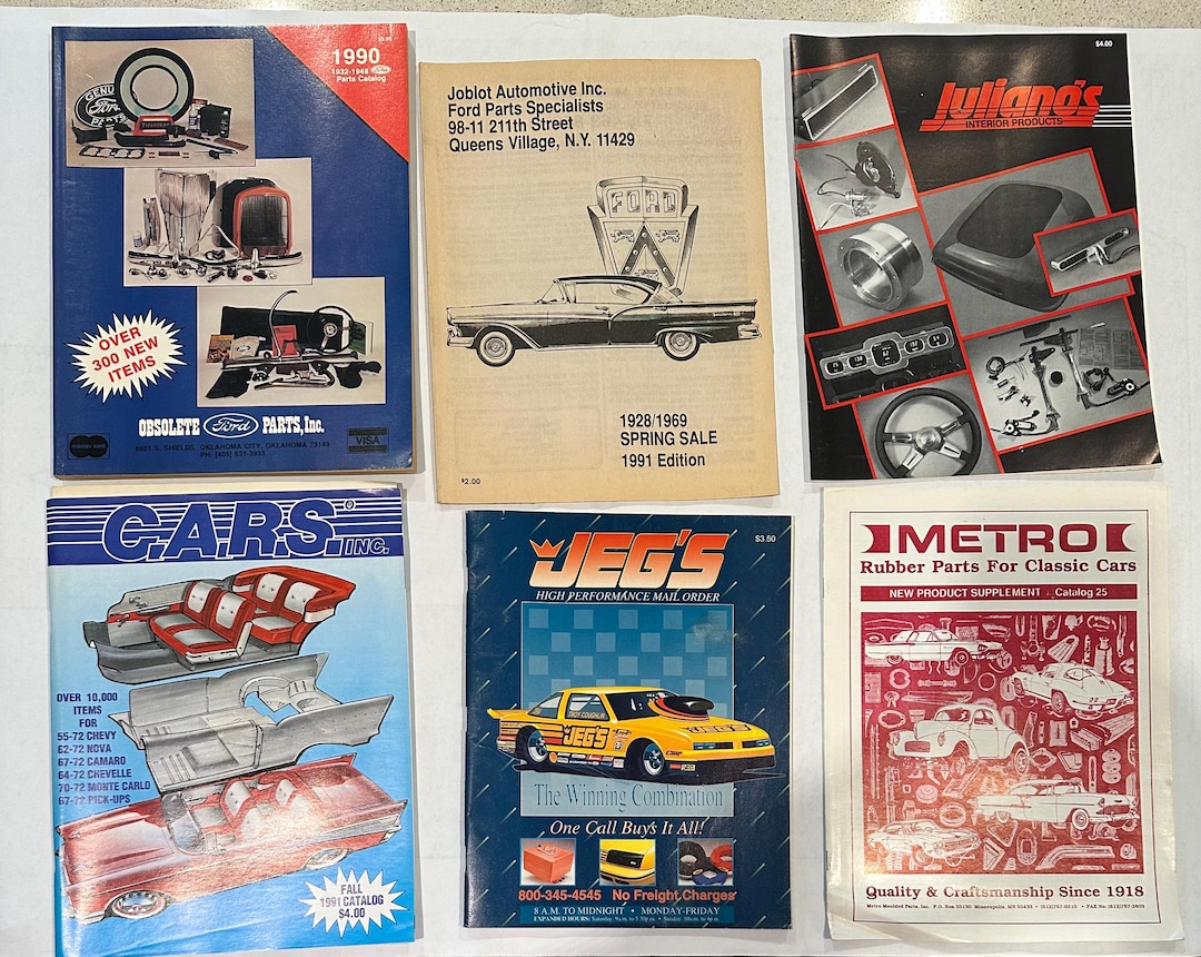 Vintage Car Parts Catalogs Classic Automobile Spare Cars Trucks Parts ...