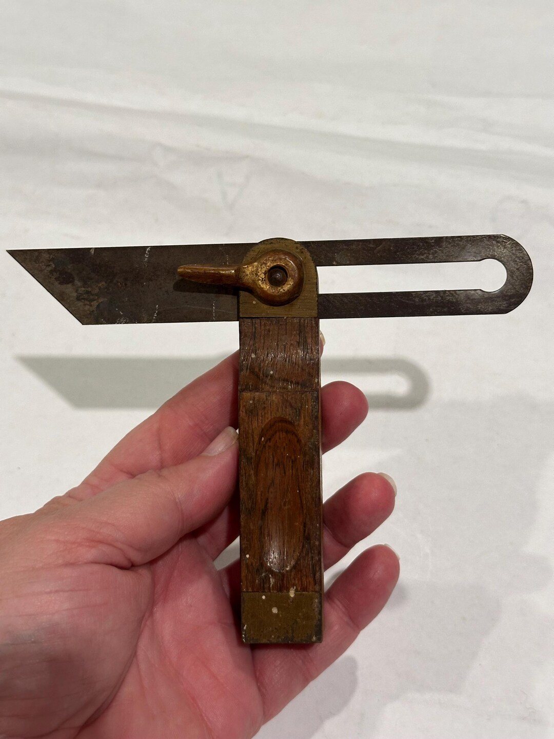 Vintage Stanley Sliding T-bevel Gauge or Bevel Gage False Square Angles Woodworking Lathe ...