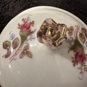 Lipper and Mann (L & M) Jam Jelly Jar and Lid Pompadour Rose Pink With ...