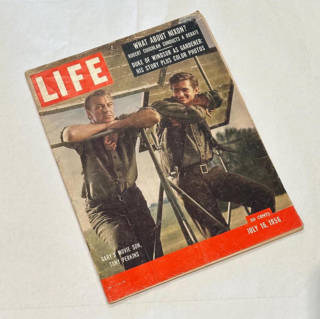 Life Magazine July 16, 1956 Garys Movie Son Tony Perkins Robert ...