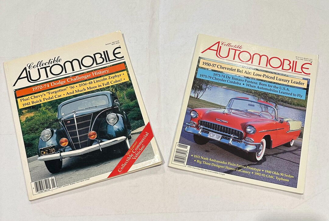 Collectible Automobile Books Classic Car Chevy Magazine Vintage Cars ...