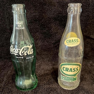 Vintage 6 1/2 Ounce Coca-cola Bottle Los Angeles CA Green - 1959 Crass ...