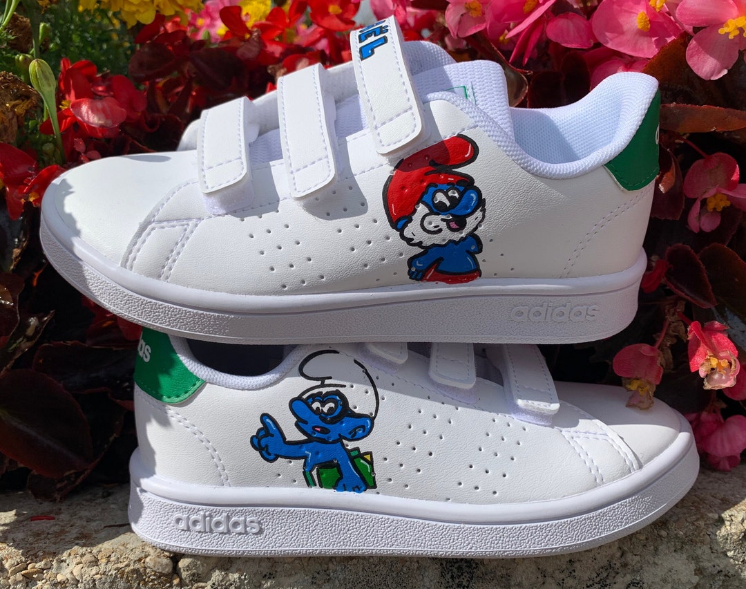 Personalized Smurf Shoes - Etsy