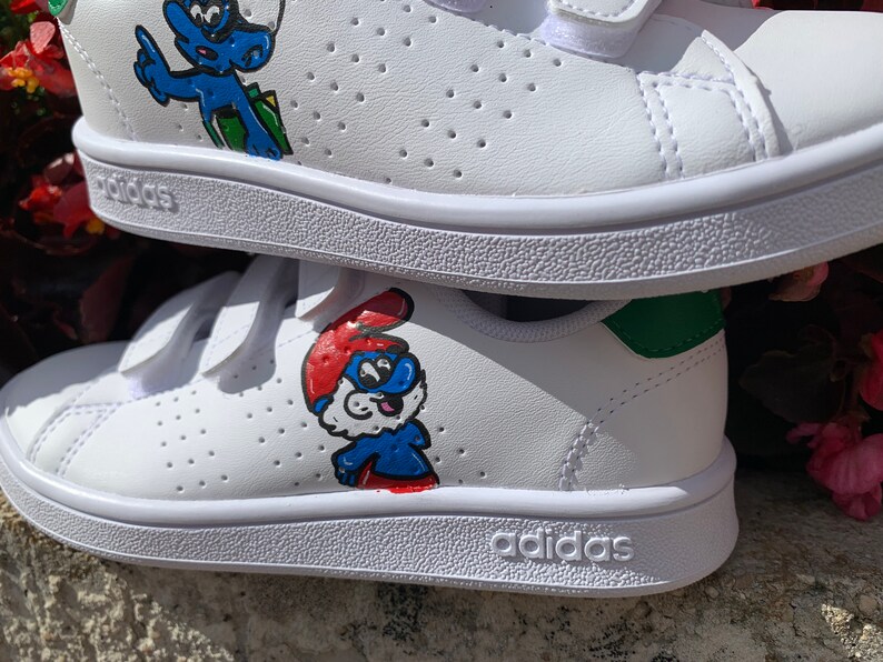 Personalized Smurf Shoes - Etsy