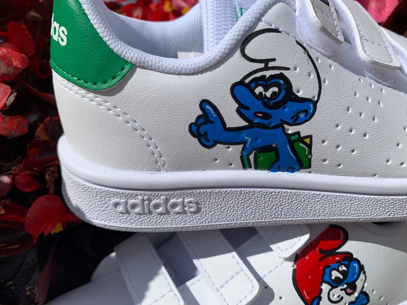 Personalized Smurf Shoes - Etsy