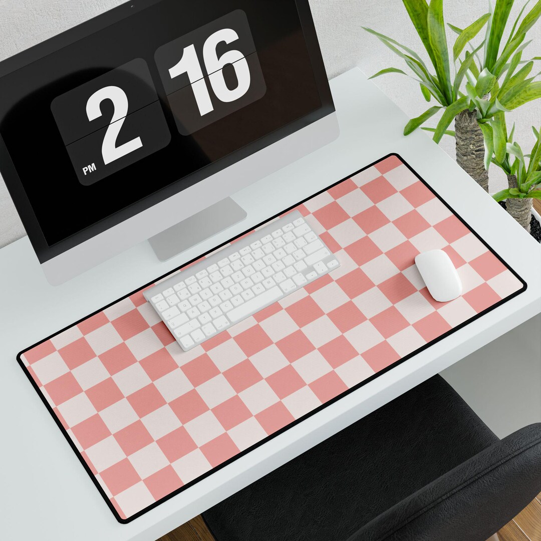 Checkerboard Mouse Pad, Computer Accessories, Checkered Desk Pad, Home ...