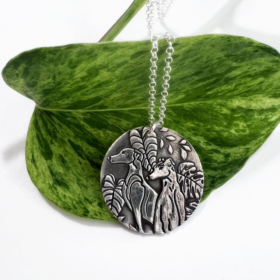 Greyhound Necklace - Flora & Fauna - Greyhound - Whippet - Galgo ...