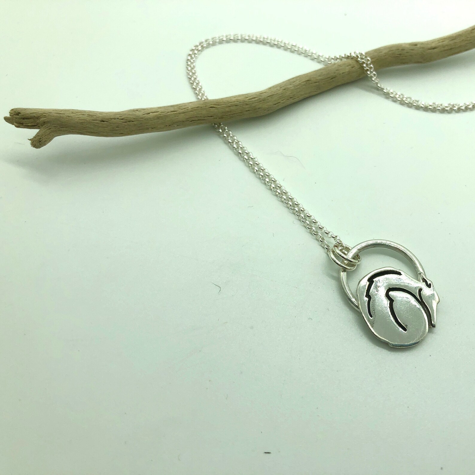 Tiny Tucked Greyhound Necklace Greyhound Greyhound Jewelry | Etsy