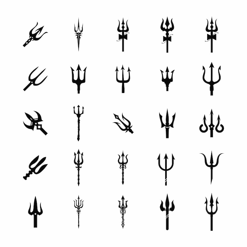 Cutetrident Svg Bundles, Trident Svg Art, Trident Clipart, Trident PNG ...