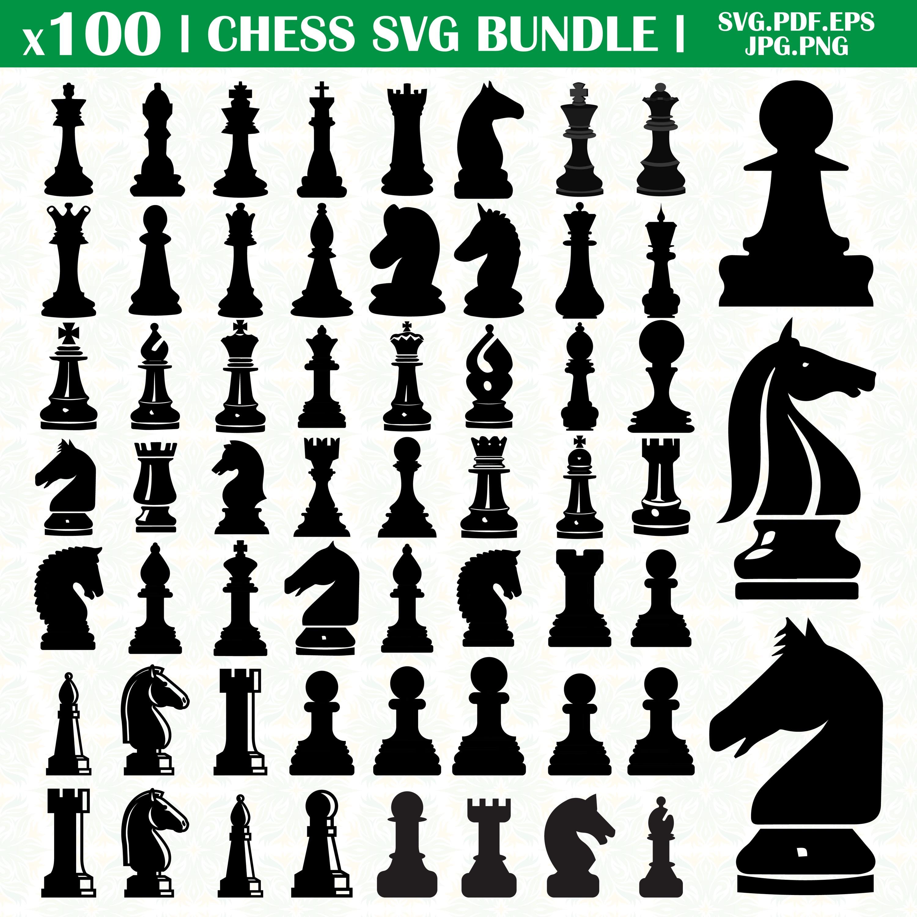 Game Chess Svg Bundles, Chess Clipart, Chess PNG, Chess Game Svg, Chess ...