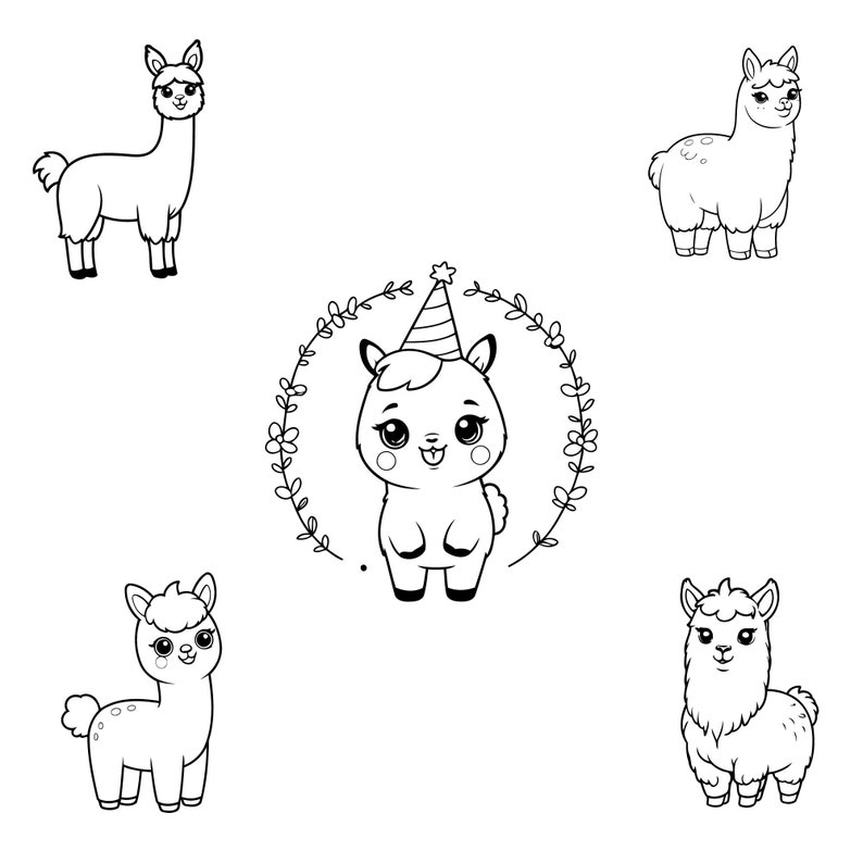 Llama Svg Bundles, Llama PNG, Llama Animal Svg Bundles, Llama Clipart ...