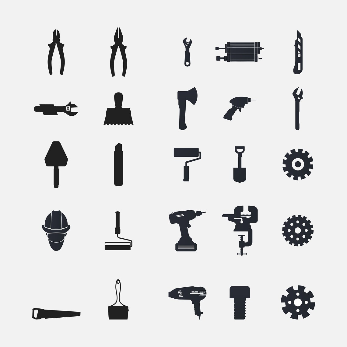 Tools Svg Bundles, Hammer Svg, Tools Clipart, Wrench Svg, Tools Svg Cut ...