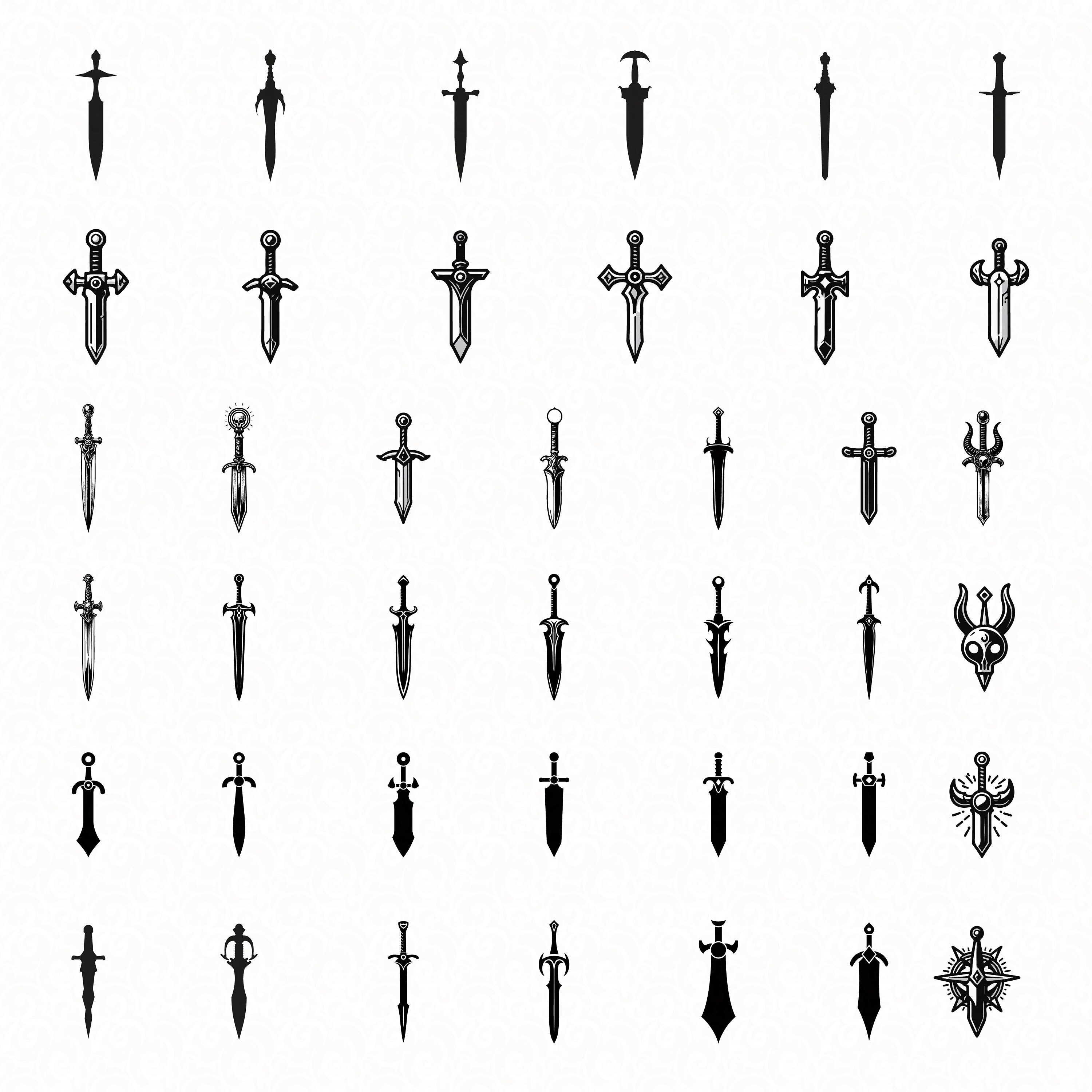 Sword Svg Bundles, Sword Clipart, Weapon Svg, Swords Cut Files for ...
