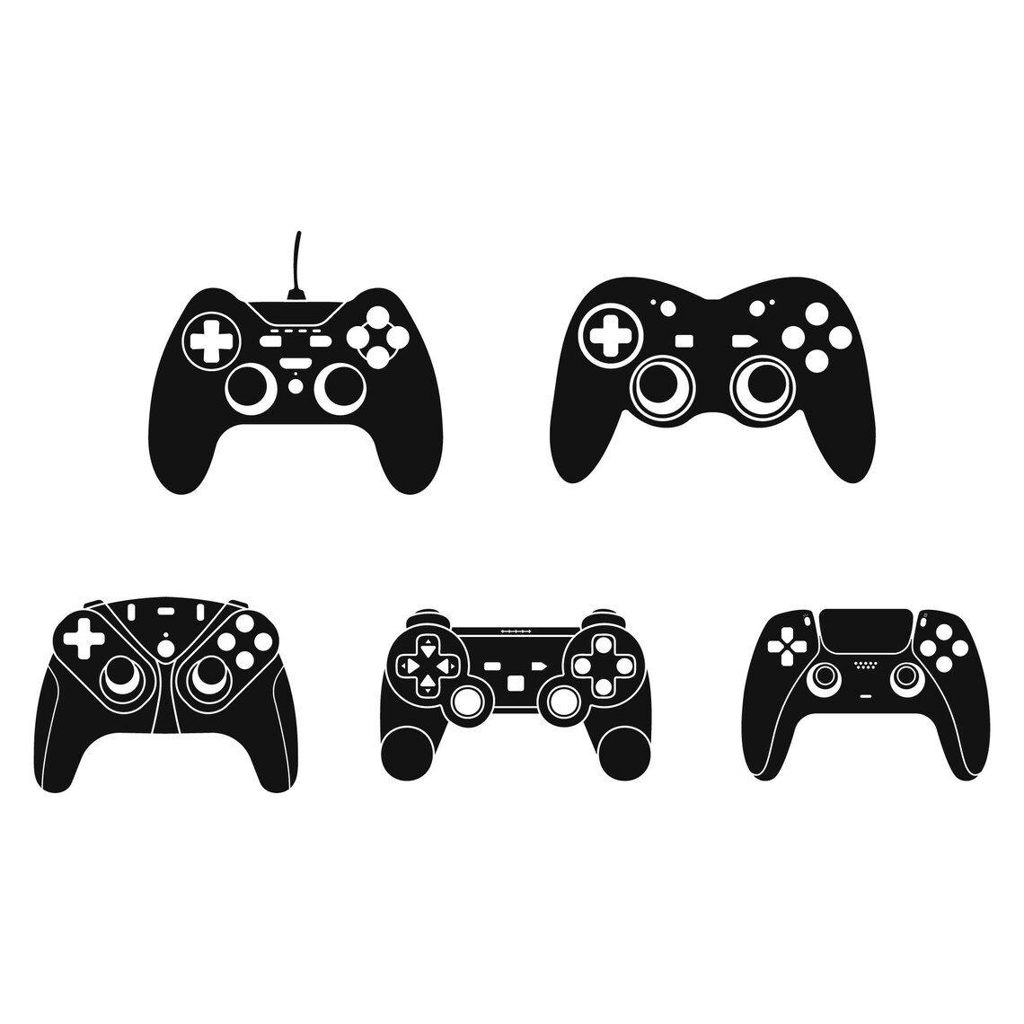 Cute Game Controller Svg Bundles, Game Controller PNG, Game Controller ...