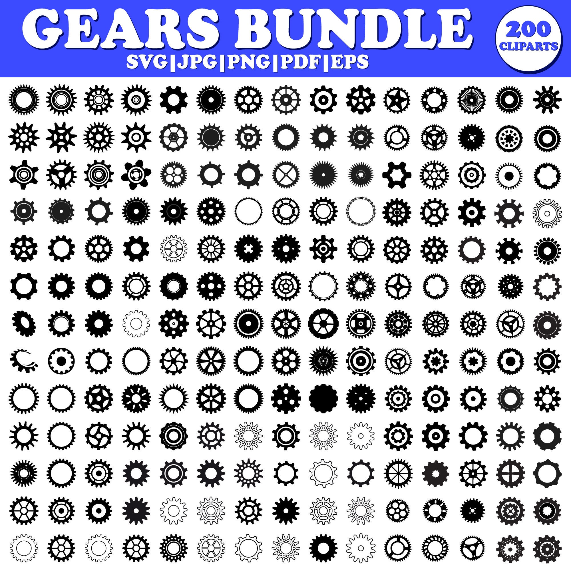 Gears Svg, Gears Clipart, Gears PNG, Car Gear Svg, Gear Shape Svg, Gear ...