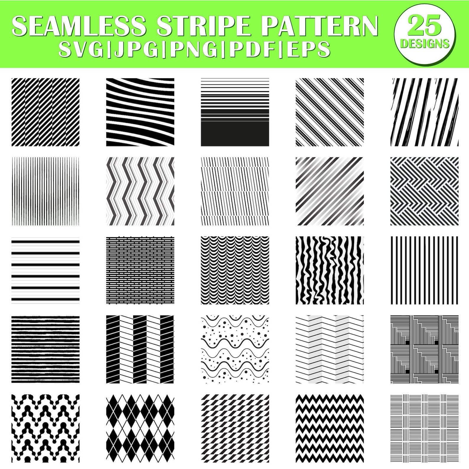 Cute Stripe Pattern Svg, Pattern Svg, Seamless Svg Bundles, Cloth ...