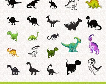 Dinosaur Svg Bundles, Dinosaur PNG Bundles, Dainosaur Clipart, Jurassic ...