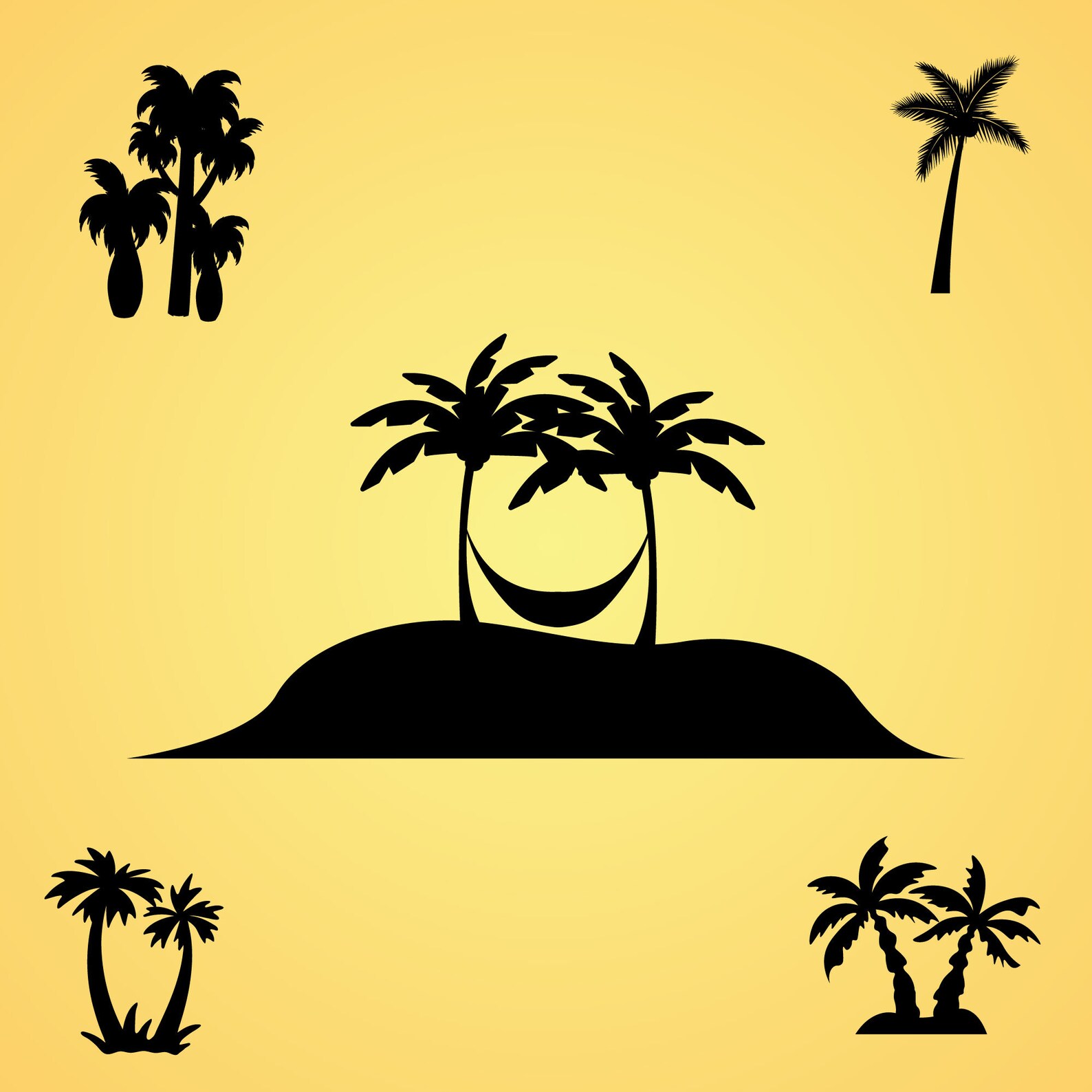 Palm Tree Svg Bundle, 75 Palm Tree Clipart, Palm Tree PNG Files, Palm ...