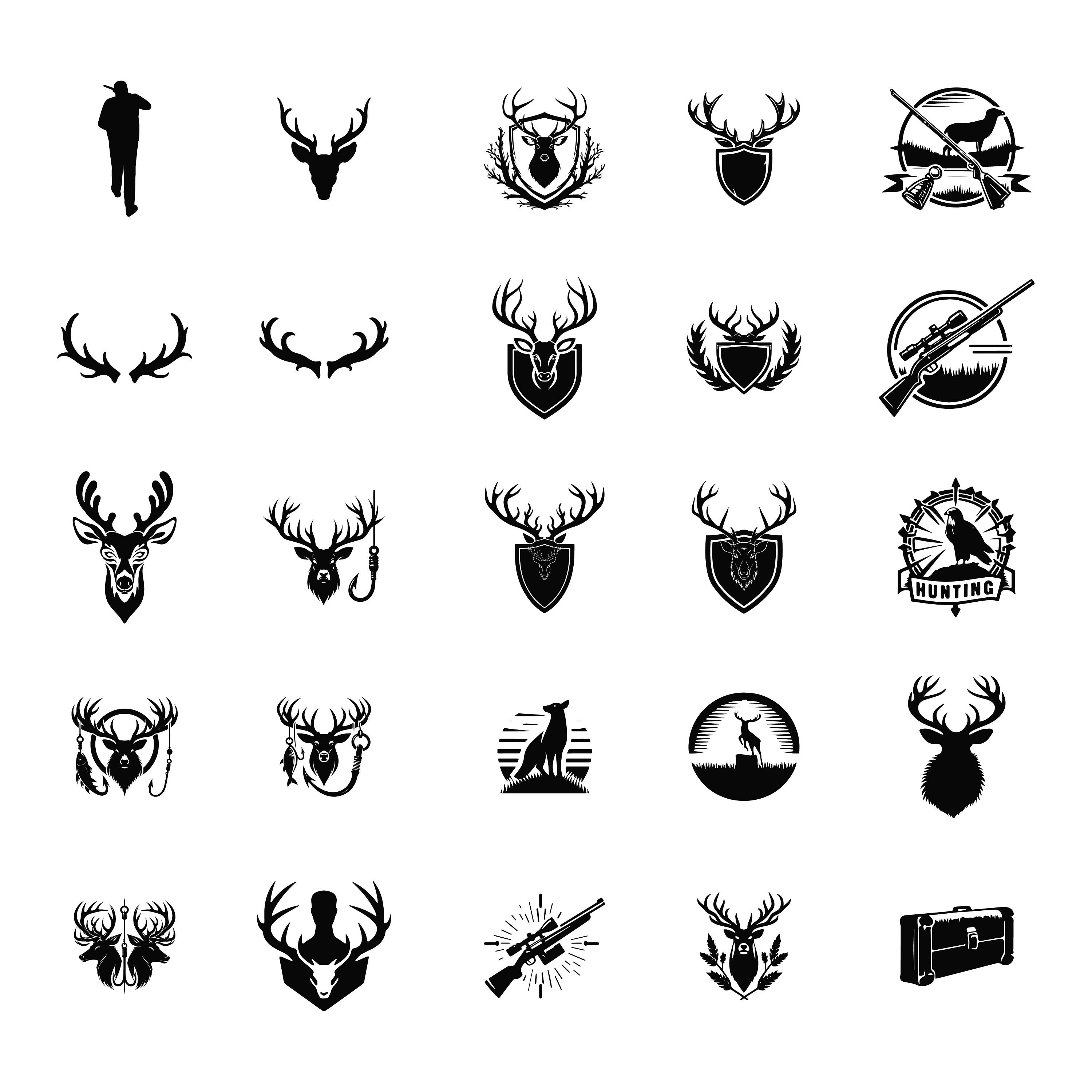 Hunting Svg Bundles, Deer Hunting Svg, Hunting Clipart, Hunting Cut ...