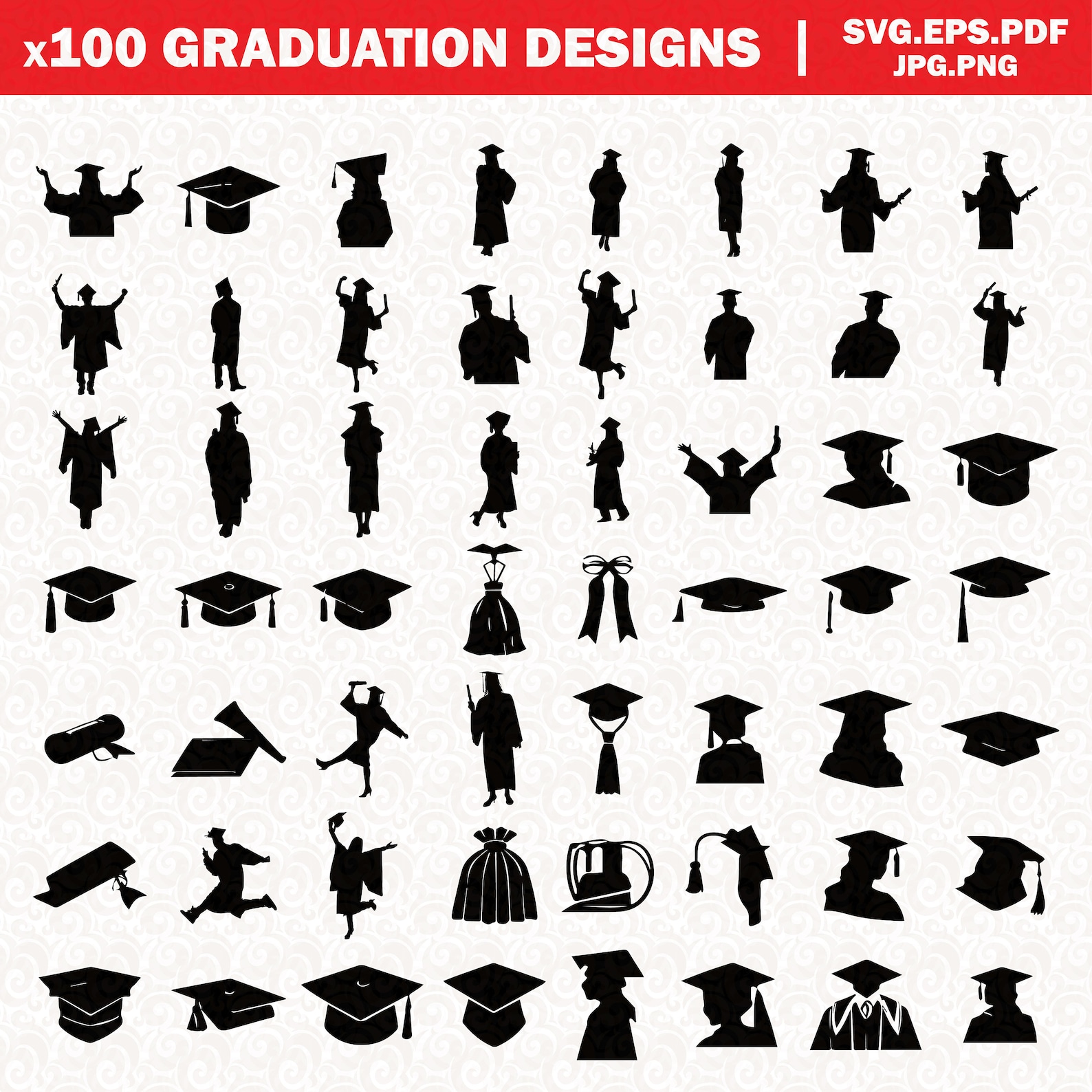 Graduation Svg Bundles, Graduation Clipart, Graduation PNG, Graduation ...