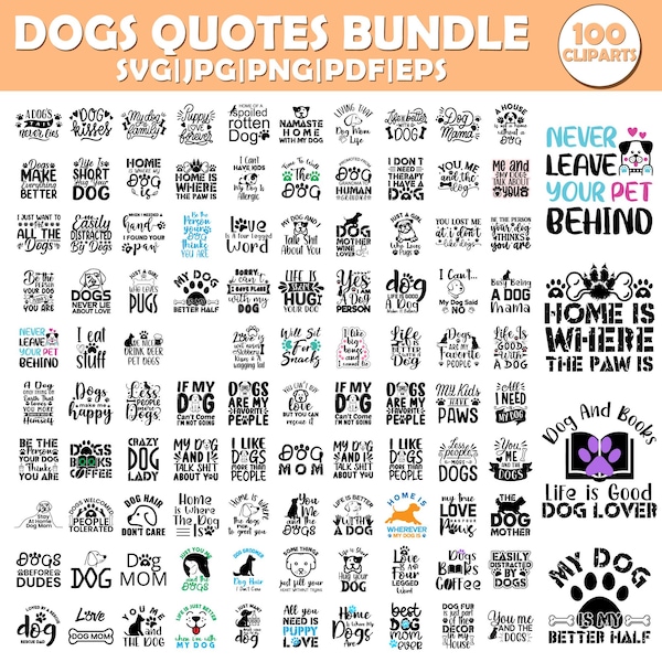 Dog Quotes Svg - Etsy
