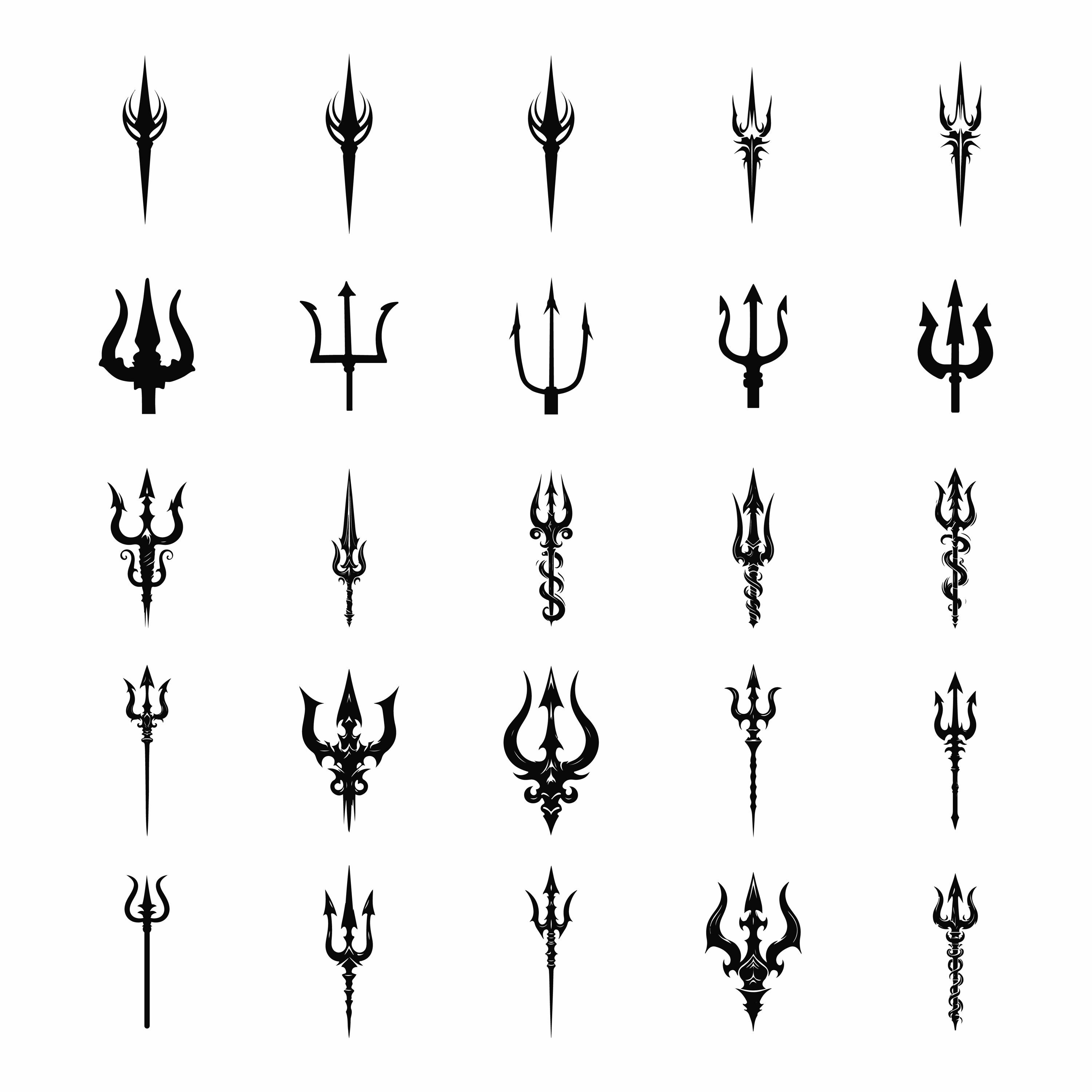 Cutetrident Svg Bundles, Trident Svg Art, Trident Clipart, Trident PNG ...
