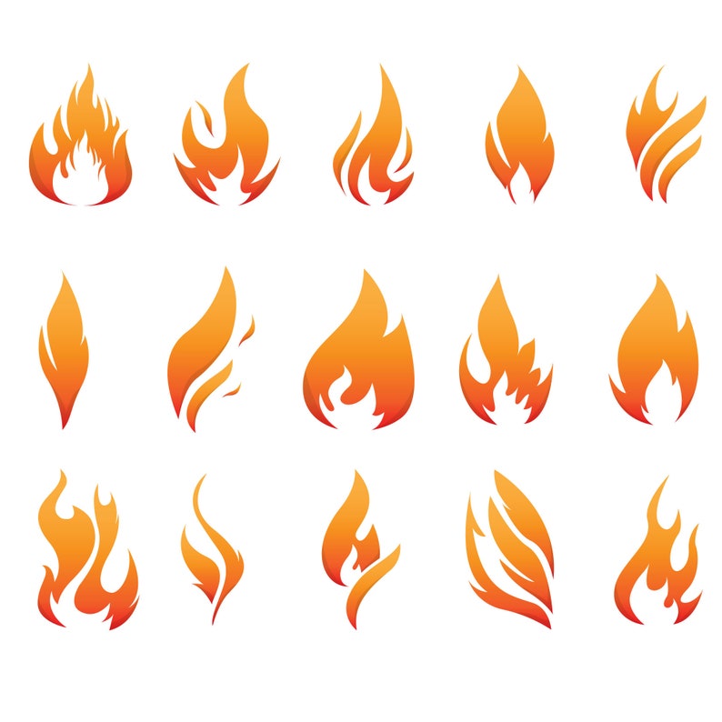 Fire Svg Bundles, Fire Clipart, Fire Flames Svg, Flames Frame Svg, Fire ...