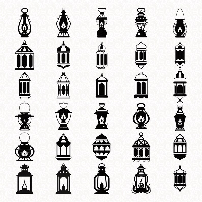 Lantern Svg Bundles, Lantern Svg Files, Lantern PNG, Lantern Silhouette ...