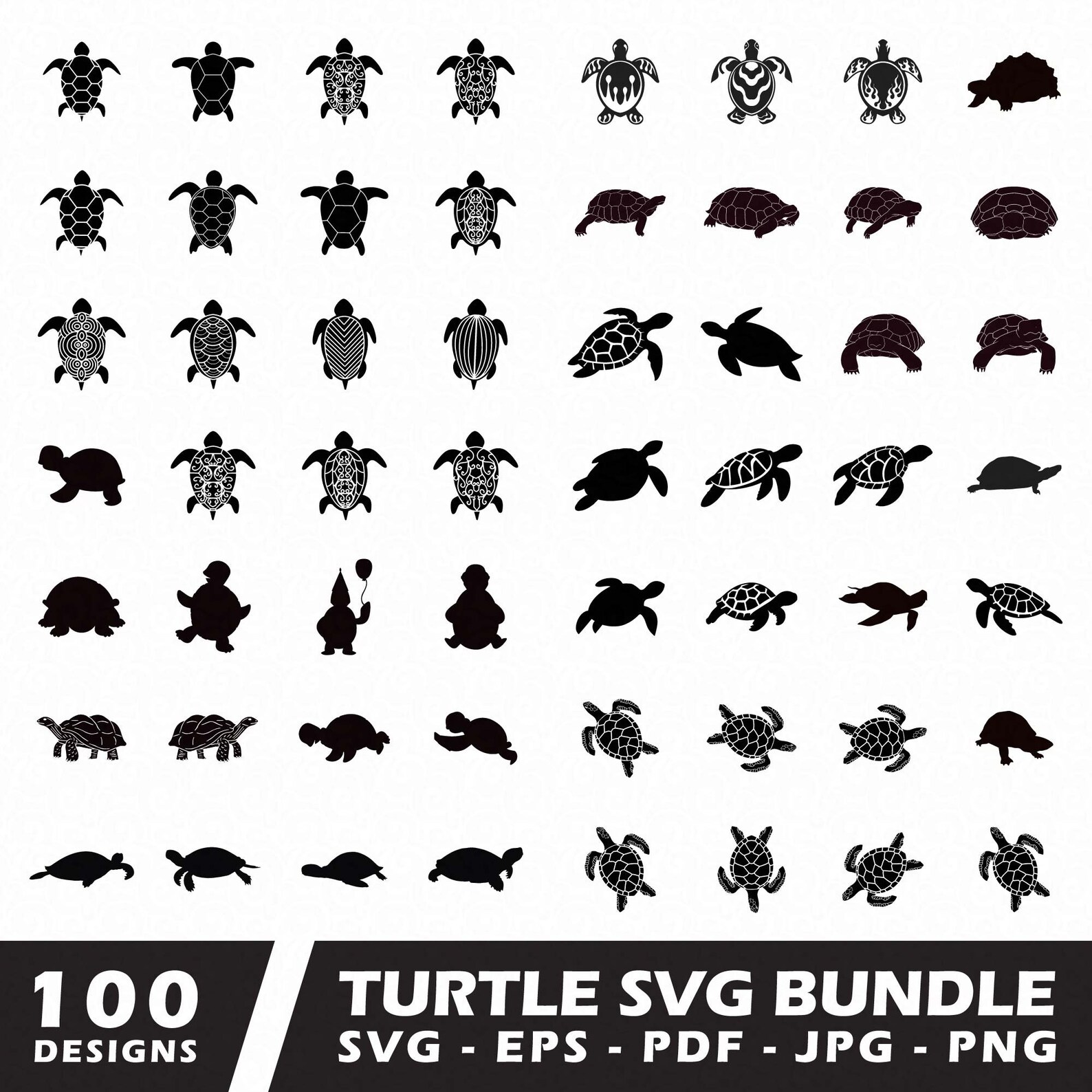 Turtle Svg Bundles, Sea Turtle Clip Art, Turtle Face Svg, Sea Turtle ...