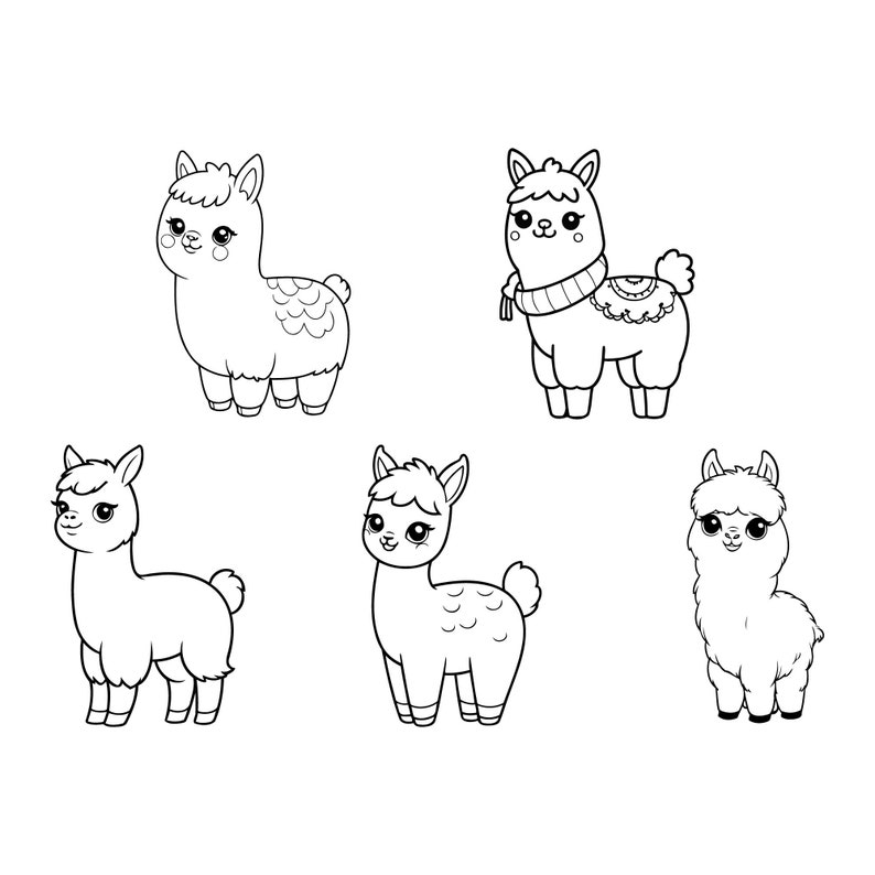 Llama Svg Bundles, Llama PNG, Llama Animal Svg Bundles, Llama Clipart ...
