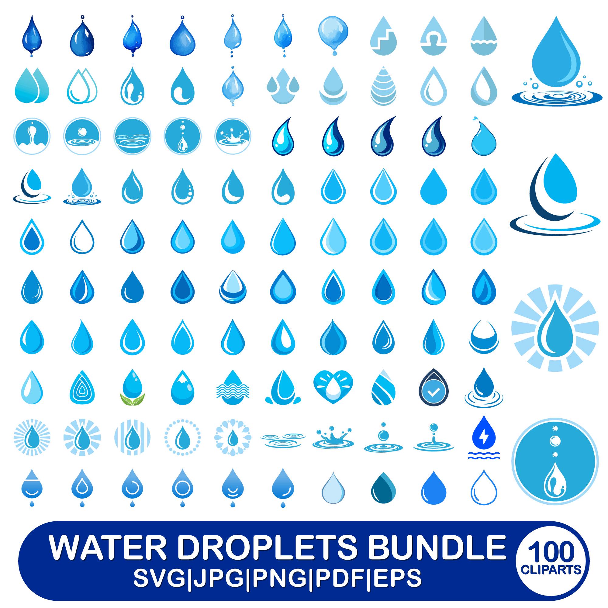 Waterdrop Svg Bundles, Waterdrop PNG, Waterdrop Clipart, Waterdrop ...