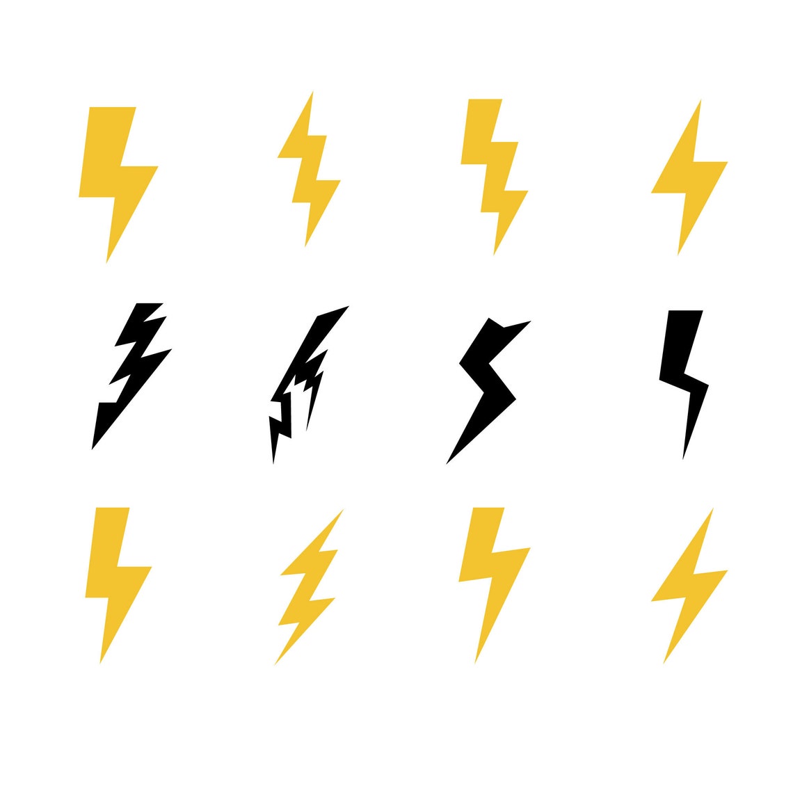Lightning Svg Bundles, Thunder Svg, Lightning Bolt Svg Bundles, Flash ...
