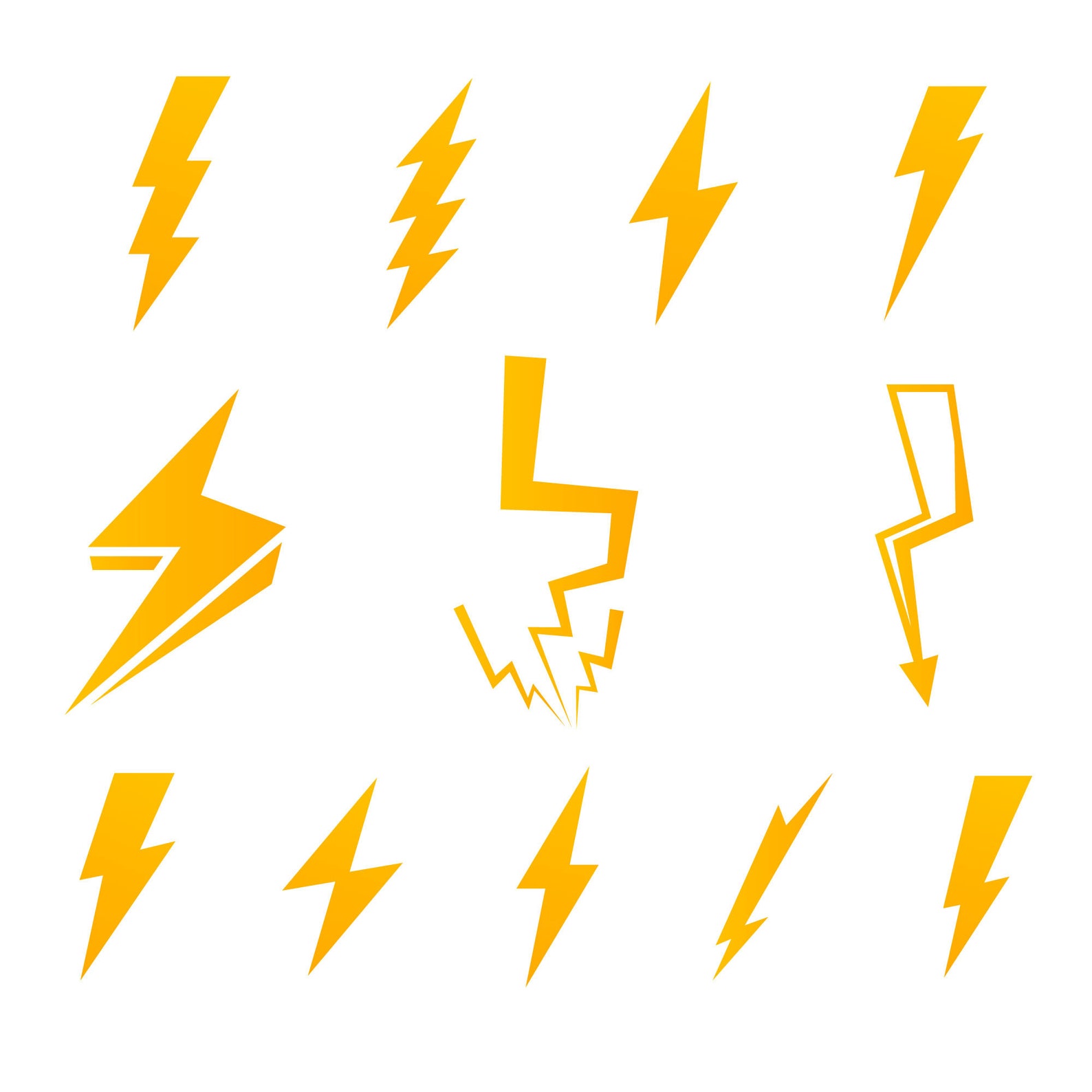 Lightning Svg Bundles, Thunder Svg, Lightning Bolt Svg Bundles, Flash ...