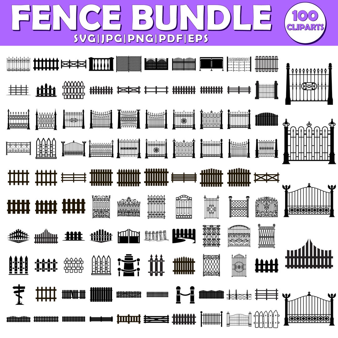 Home Fence Svg, Fence Clipart, Fence PNG, Door Fence Svg, Iron Cast ...