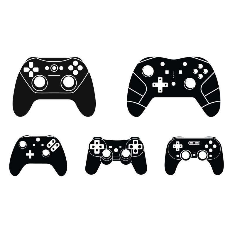 Cute Game Controller Svg Bundles, Game Controller PNG, Game Controller ...