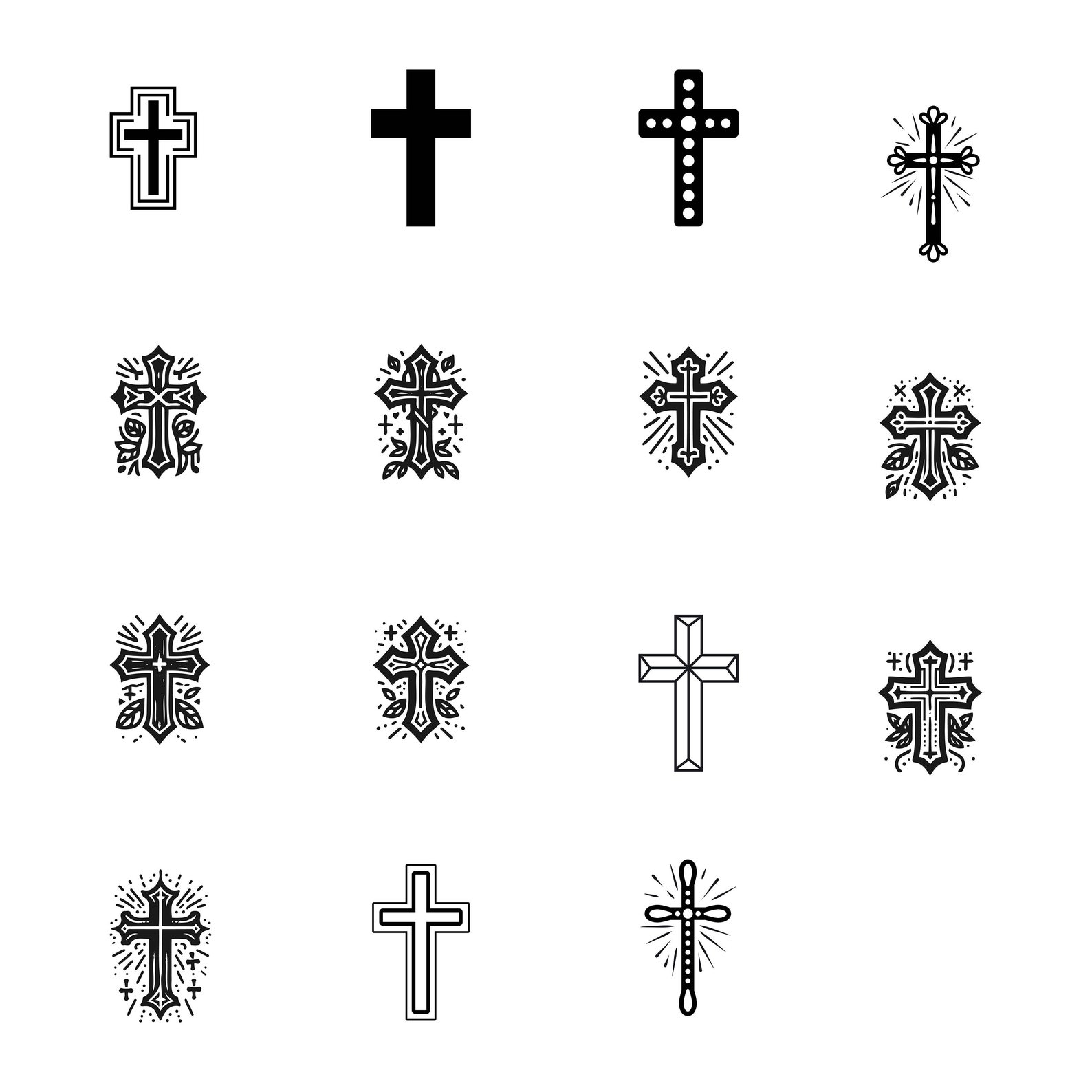 Cross Svg Bundles, Cross Svg, Religious Cross Svg, Cross Png, Faith ...