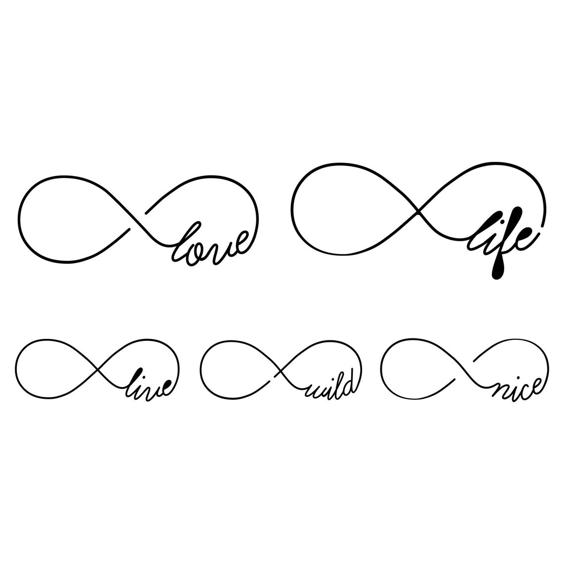 Infinity Symbol Svg Bundles, Cute Infinity Svg Clipart, Infinity PNG ...