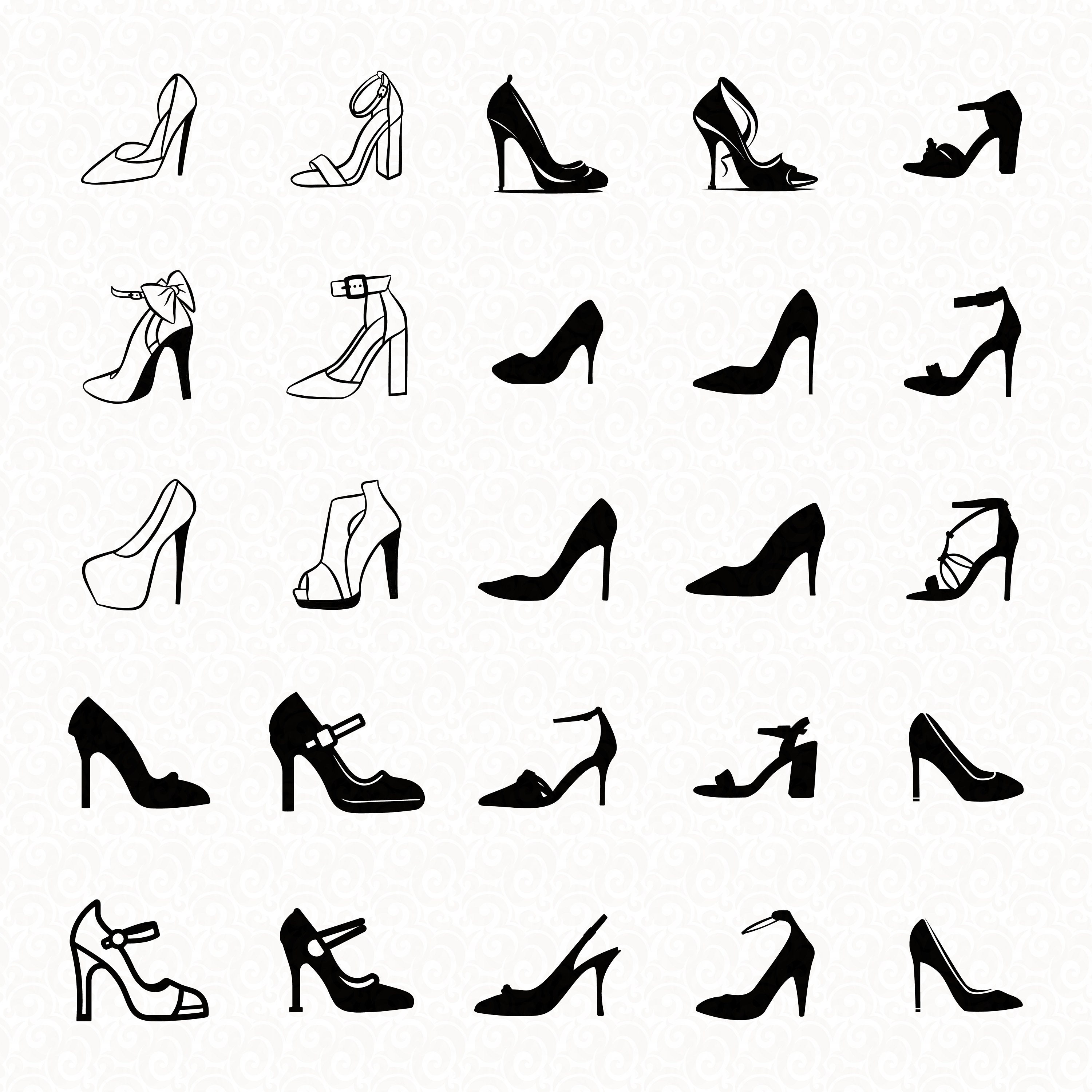 Girls Heels Svg Bundles, High Heels Svg Bundles, Women Heels Svg, Heels ...