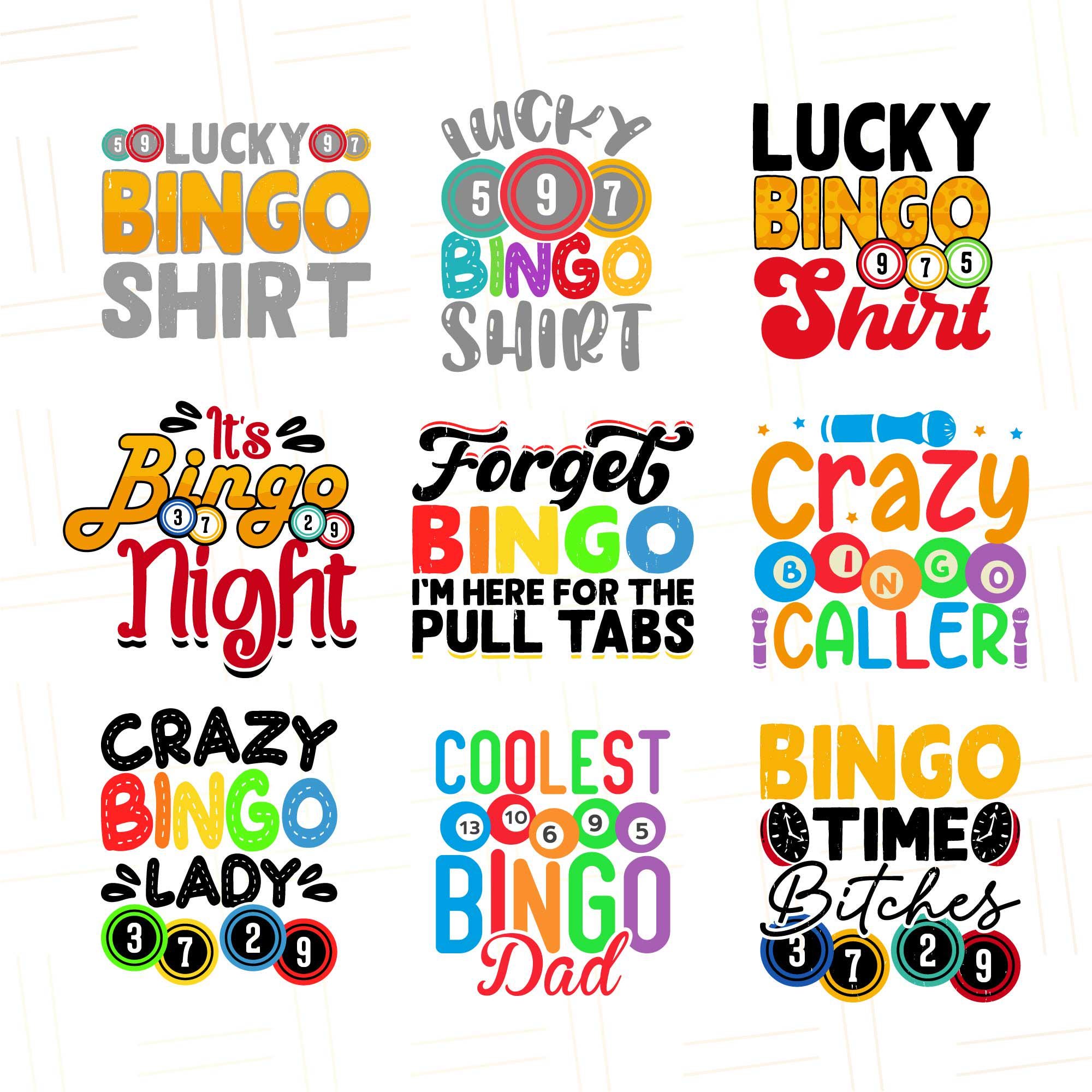 Bingo Svg Bundle Bingo Png Bundle Bingo Svg Bundle for Cricut Shirt ...