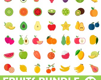 Fresh Tropical Fruit Svg Bundles, Fruit Svg Bundles, Lemon, Cherry ...