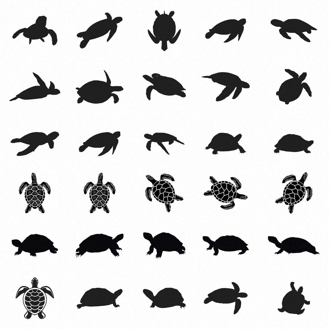 Turtle Svg Bundles, Sea Turtle Clip Art, Turtle Face Svg, Sea Turtle ...