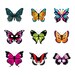 Colorful Butterfly 18 Svg Bundles, Color Butterfly PNG Bundle ...