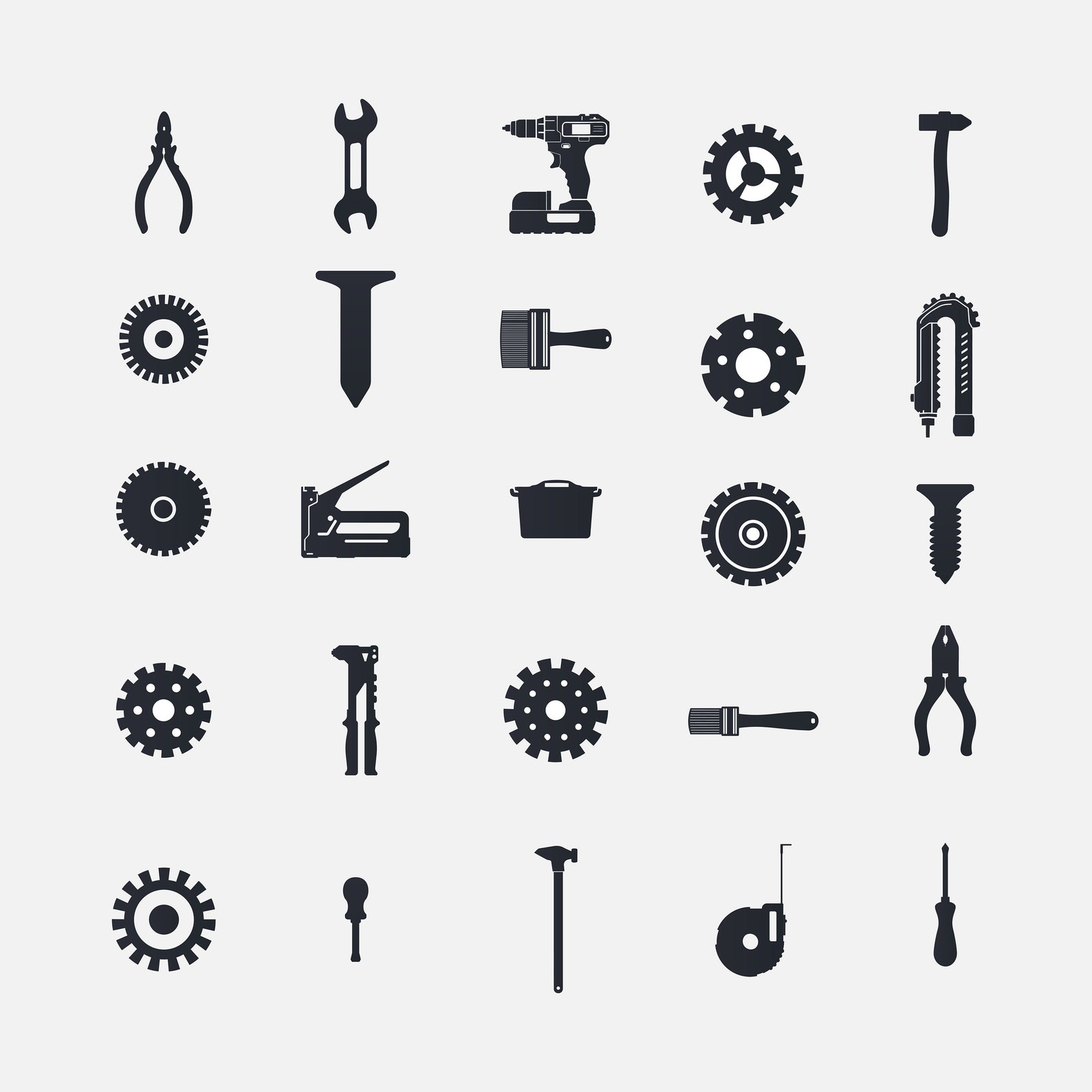 Tools Svg Bundles, Hammer Svg, Tools Clipart, Wrench Svg, Tools Svg Cut ...