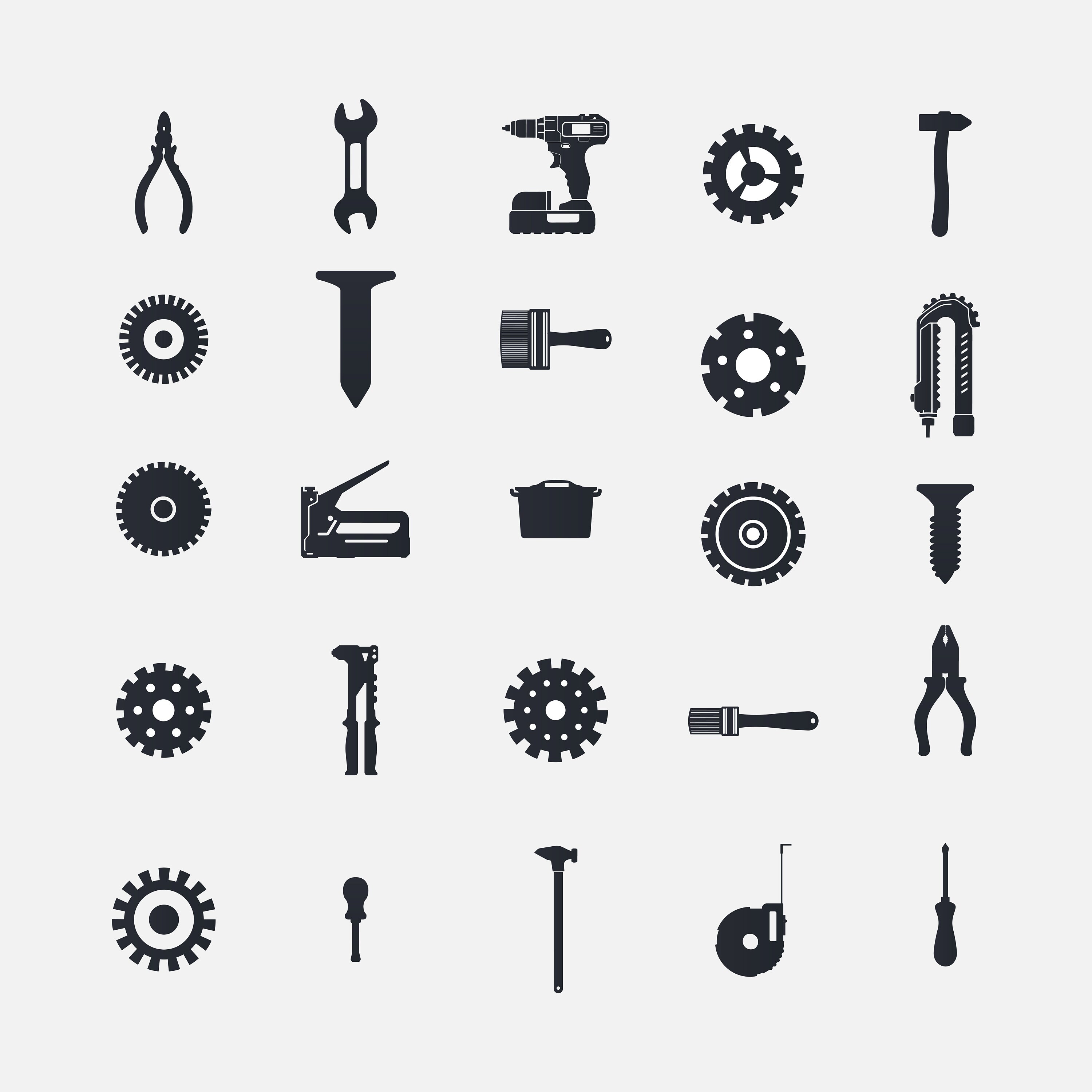 Tools Svg Bundles, Hammer Svg, Tools Clipart, Wrench Svg, Tools Svg Cut ...
