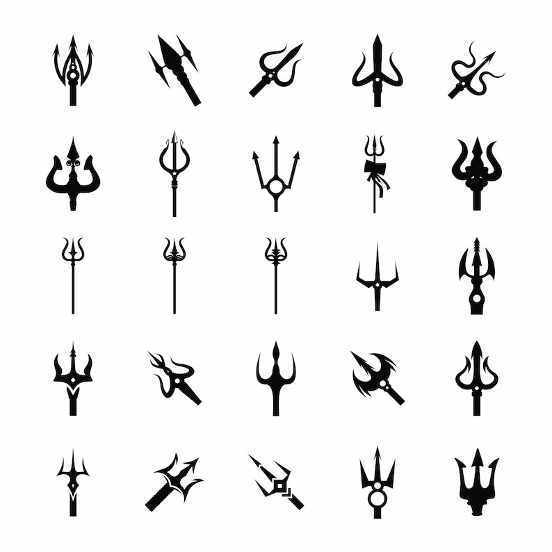 Cutetrident Svg Bundles, Trident Svg Art, Trident Clipart, Trident PNG ...