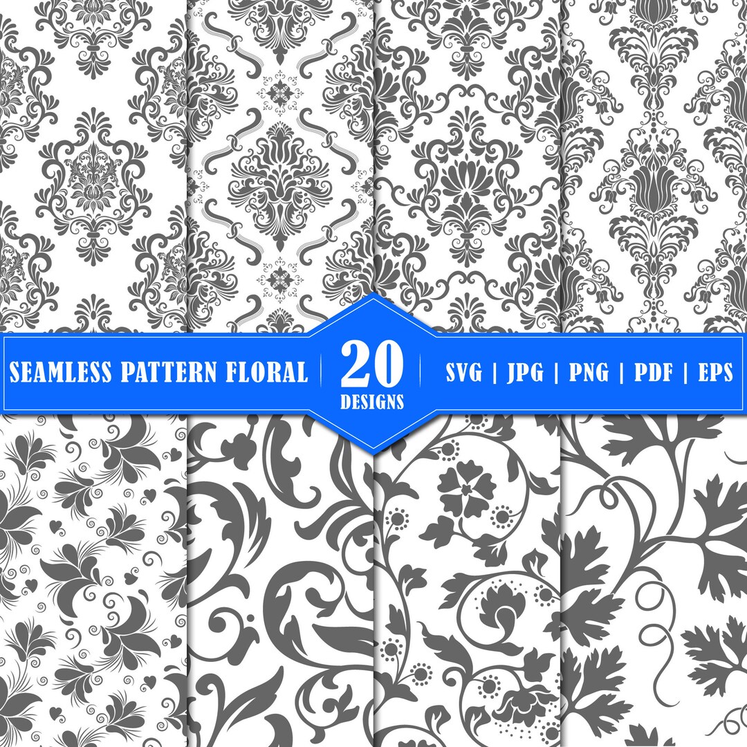 Seamless Pattern Svg Bundles, Western Pattern Svg Bundles, Digital ...