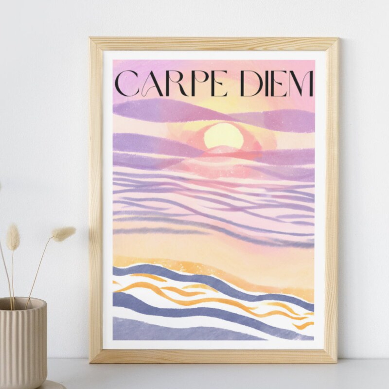Carpe Diem Poster - Etsy