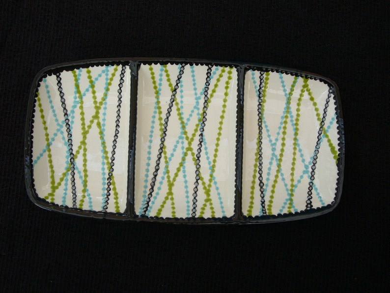 3 Sectioned Dish - Etsy