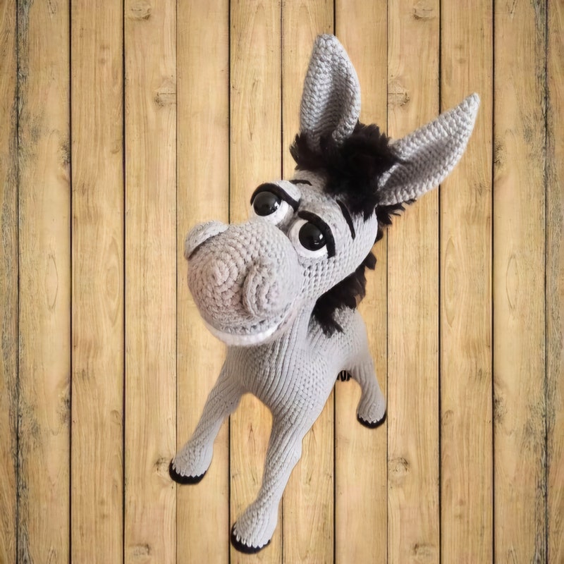 Stuffed Donkey - Etsy
